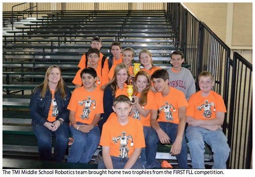 TMI robotics team scores in FIRST competition – TMI Newsroom